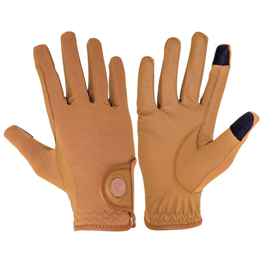 eQUEST GripPro X-LITE Lightweight Equestrian Gloves - Caramel - Plain ...